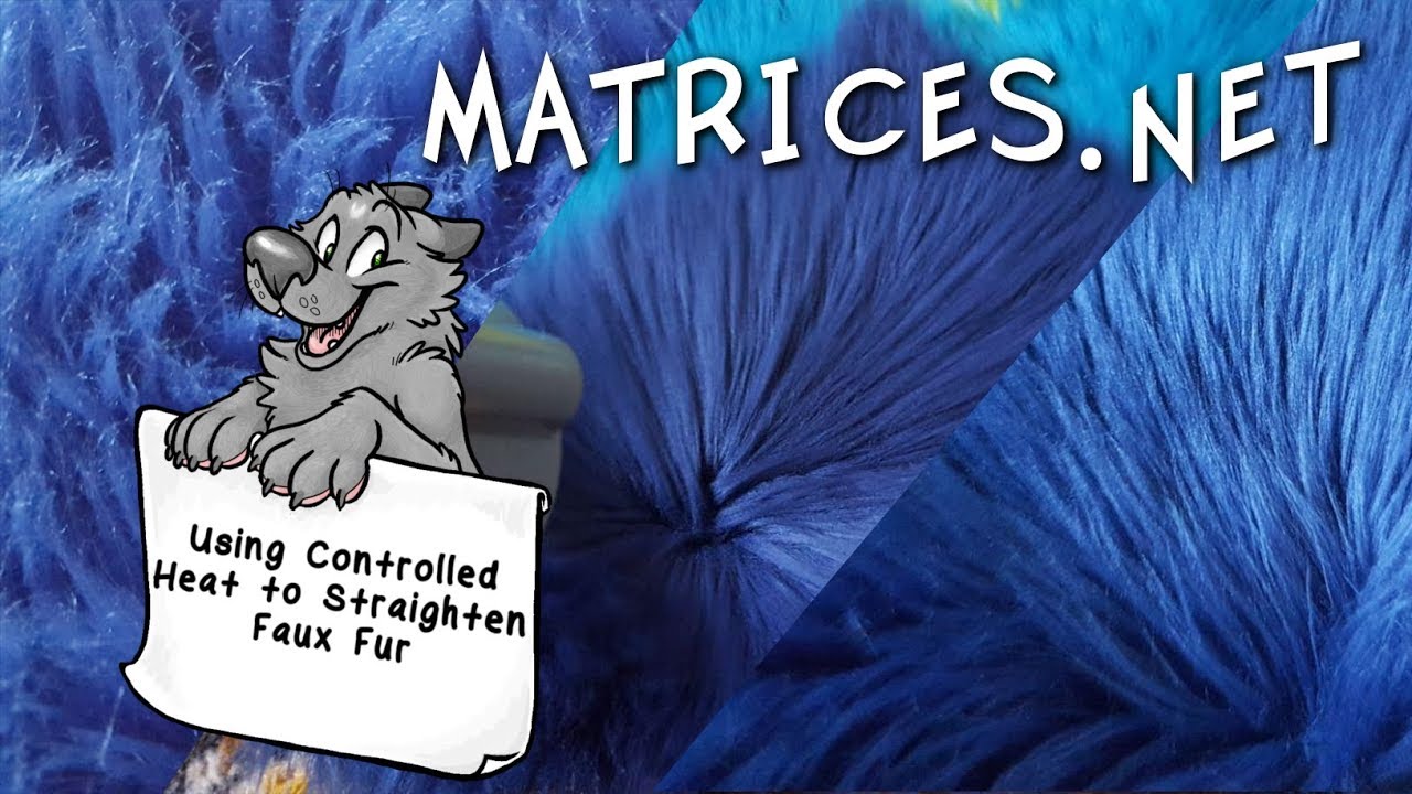 Using Controlled Heat to Straighten Faux Fur - Tutorial - YouTube