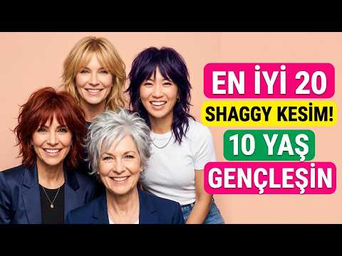 10 Yaş Genç Gösteren 20 Shaggy Saç Kesimi