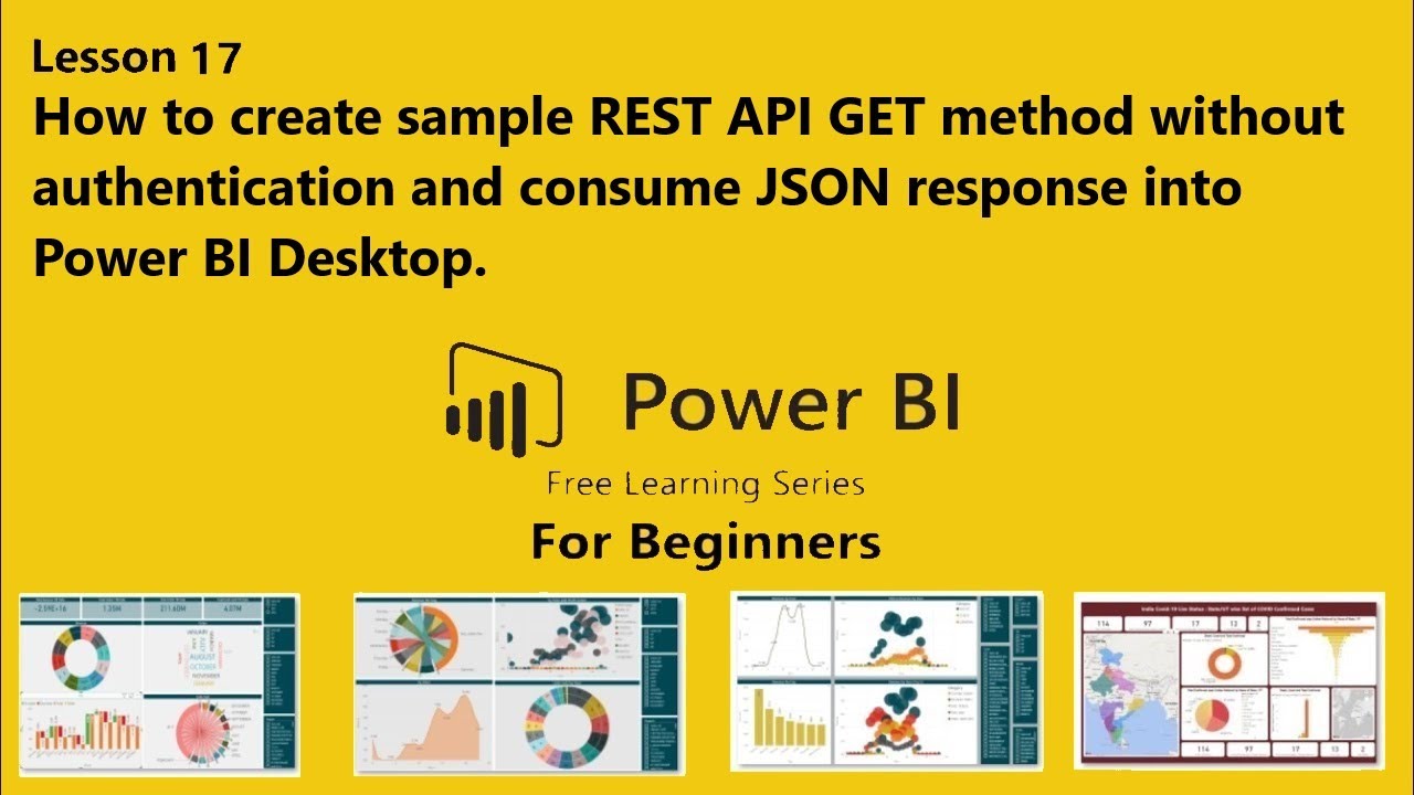 Lesson 17 How To Create Sample REST API GET Method And Consume JSON Lesson 17 How To Create Sample REST API GET Method And Consume JSON