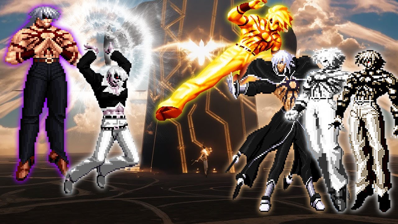 [KOF Mugen] Orochi Iori Xiii WF Vs Ultimate Orochi Bosses Team - YouTube