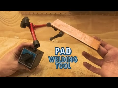 Magnetically armed copper welding spoon (for pad welding) - YouTube