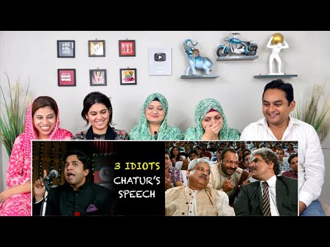 3 Idiots Epic Chatur's Speech Funny Scene Reaction! | Aamir Khan | R Madhavan | Sharman Joshi