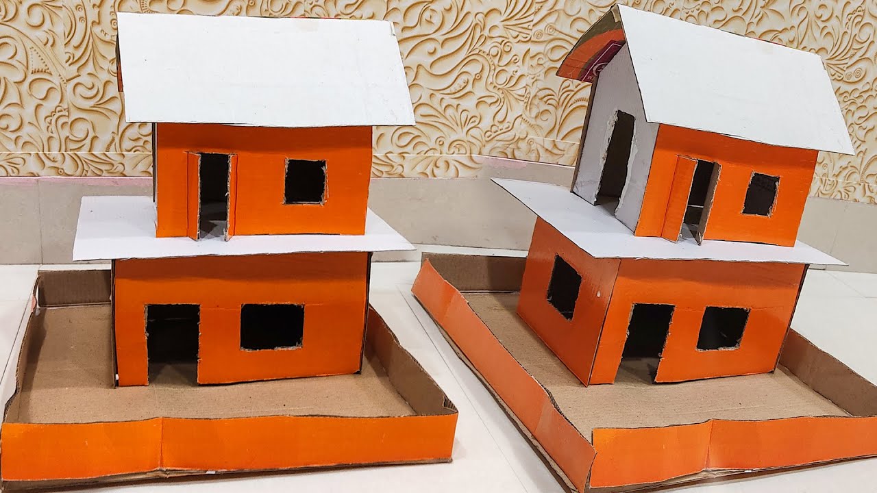 How To Make Easy Paper House / HOME Craft Ideas / Paper Craft Easy ...