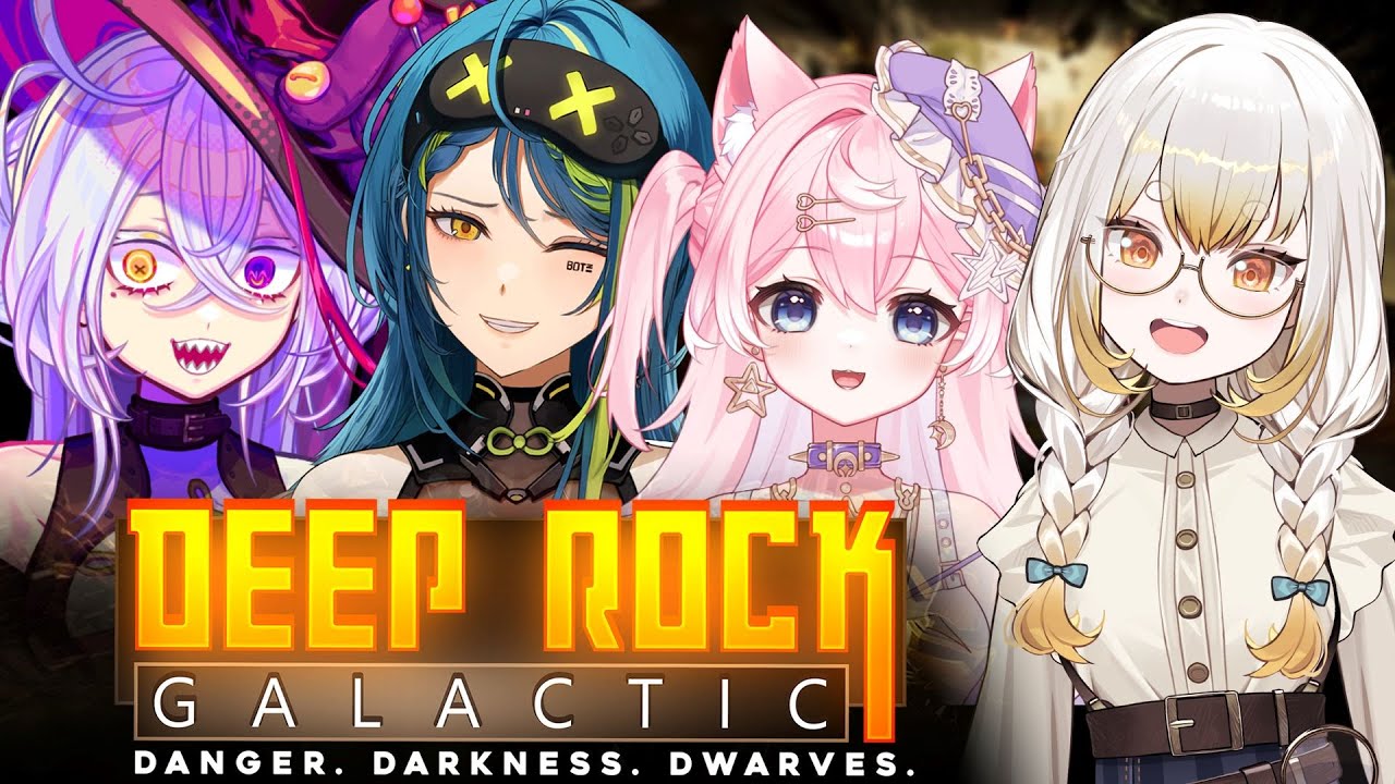 Rock And Stone!! Four Girls Going Deep Rock Mining!🔥⛏️ 【DEEP ROCK ...