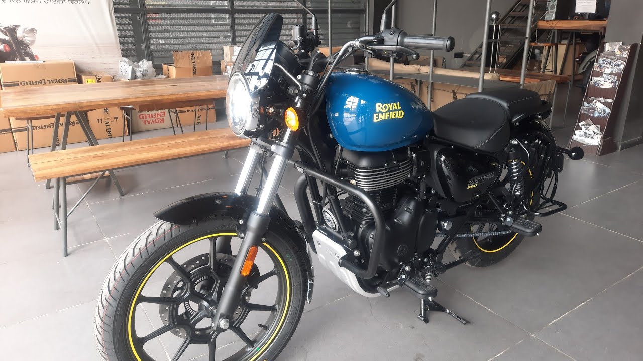 Royal Enfield Meteor 350 FIREBALL BLUE #royalenfield #bullet #ride # ...