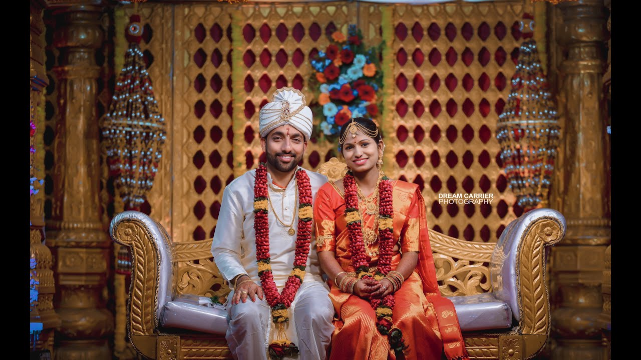 traditional manglore wedding highlights ROOPA + LOKESH || dream carrier ...