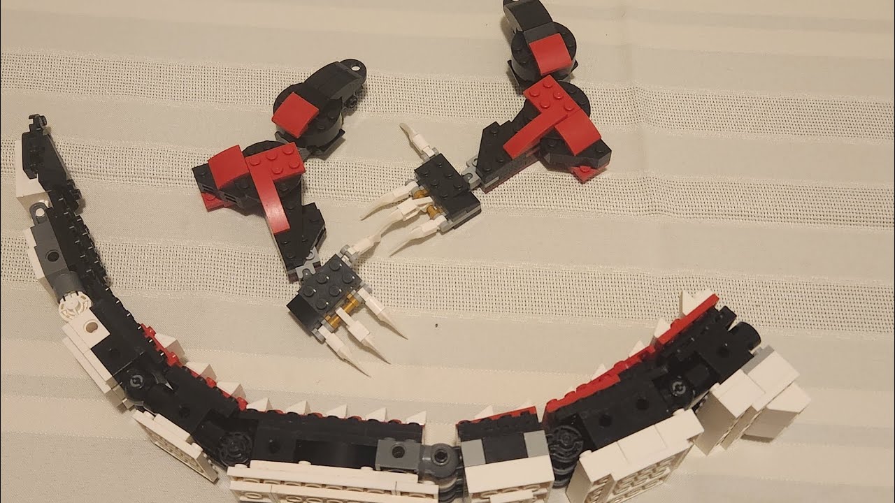 Lego Godzilla tutorial part 1 - YouTube