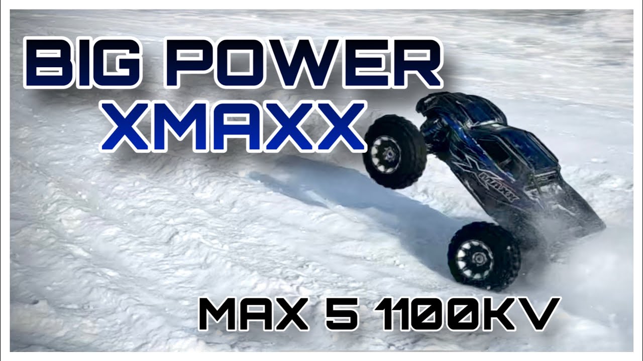 BIG POWER XMAXX HOBBYWING MAX 5 1100KV - YouTube