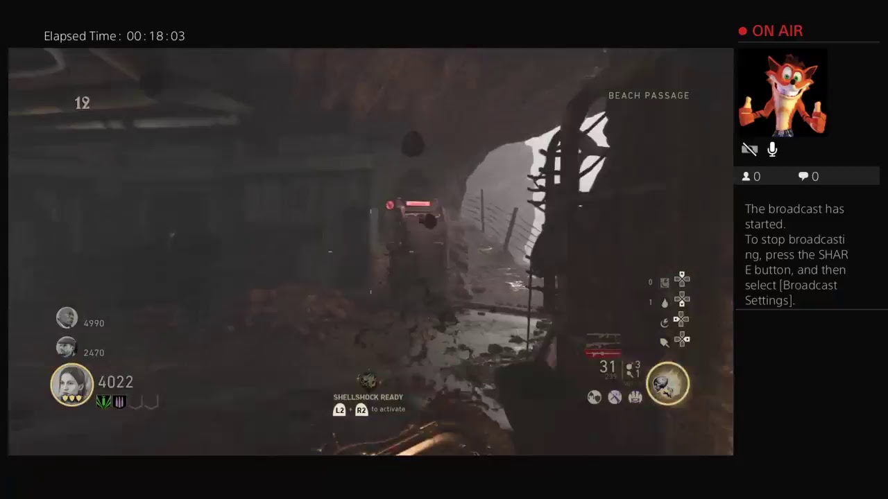 Call of duty WW2 zombies dlc gameplay - YouTube