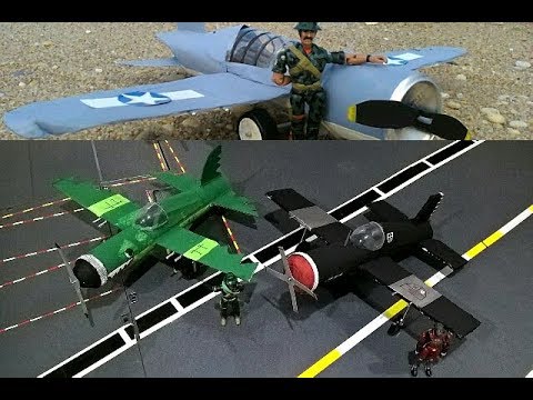 Homemade G.I. Joe Cardboard WW2 Fighter Planes - YouTube
