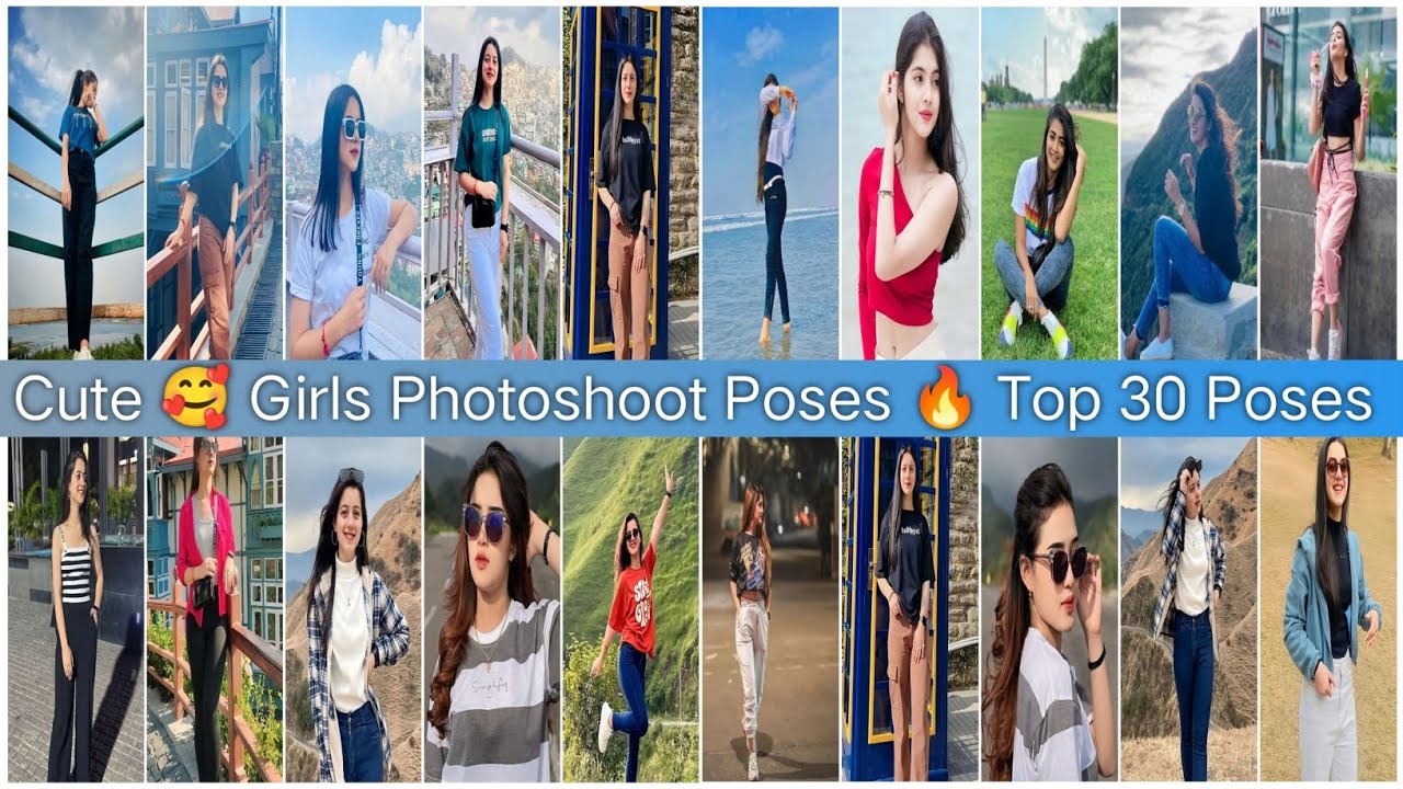 🥰 Cute Girls Photoshoot Poses 🔥|💫 Top 30 Beautiful Girls Poses #fashion ...