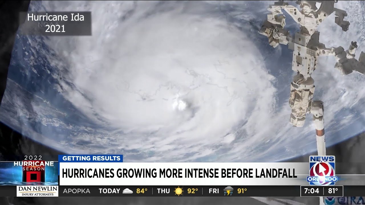 Hurricanes growing more intense before landfall - YouTube