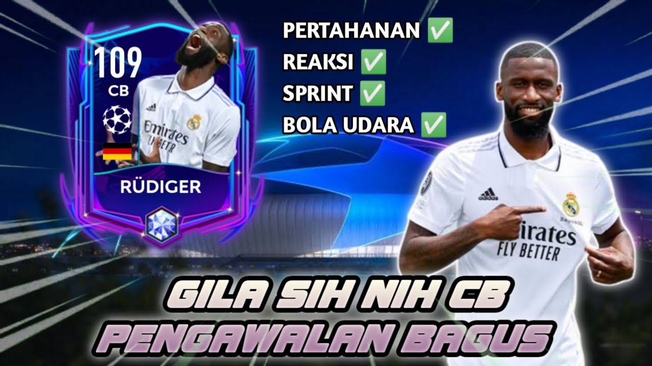 REVIEW GAMEPLAY RUDIGER CARD UCL - FIFA MOBILE 23 - YouTube