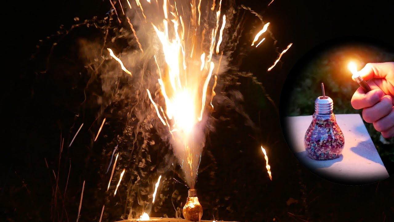 Amazing Match Heads Firework in Light Bulb 🔥 - YouTube
