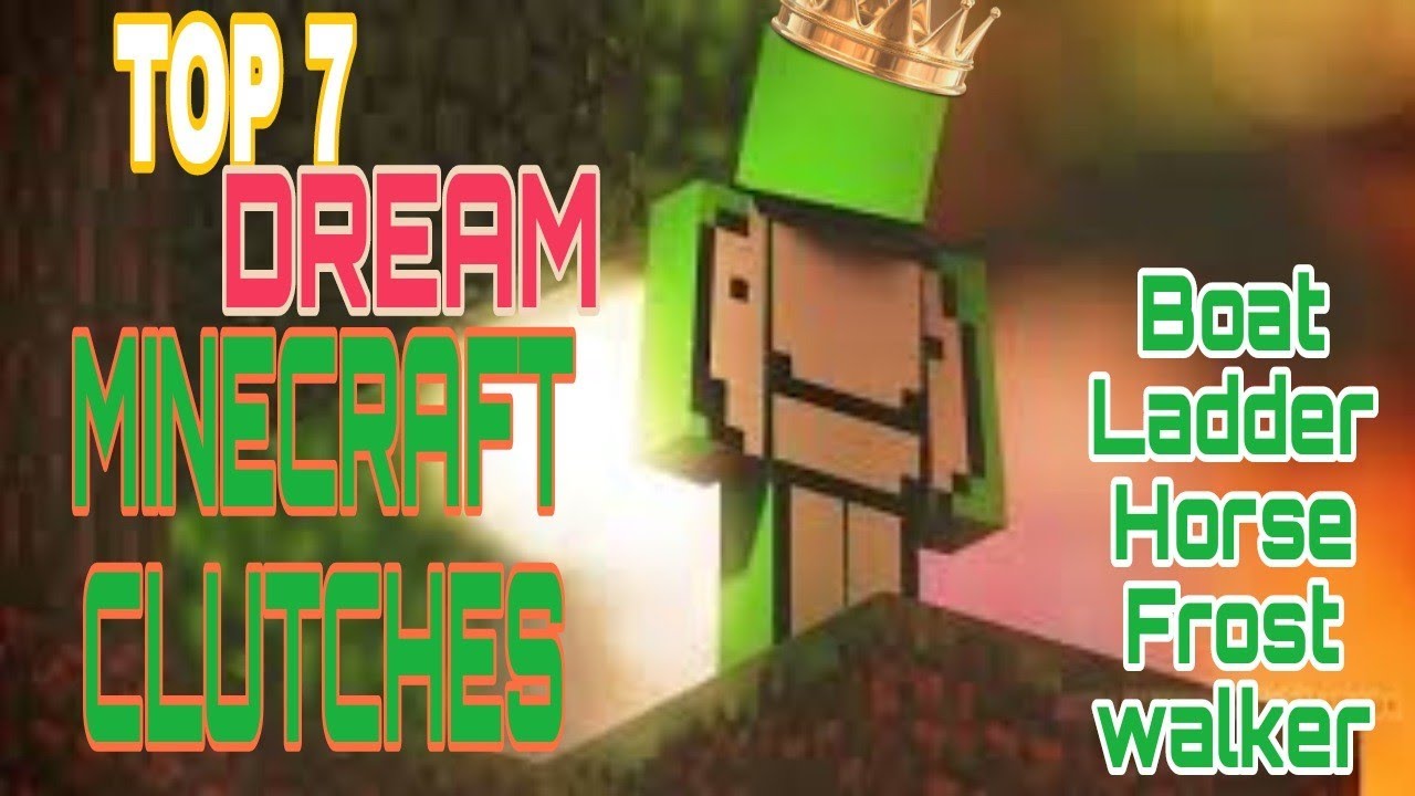 Top 7 dream minecraft manhunt clutches(Best clutches ever) - YouTube