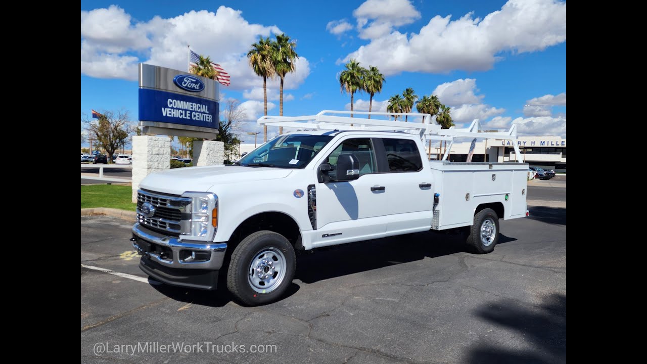 MFD250587 W3F 4WD Diesel 9'Scelzi Service Body wRack - YouTube