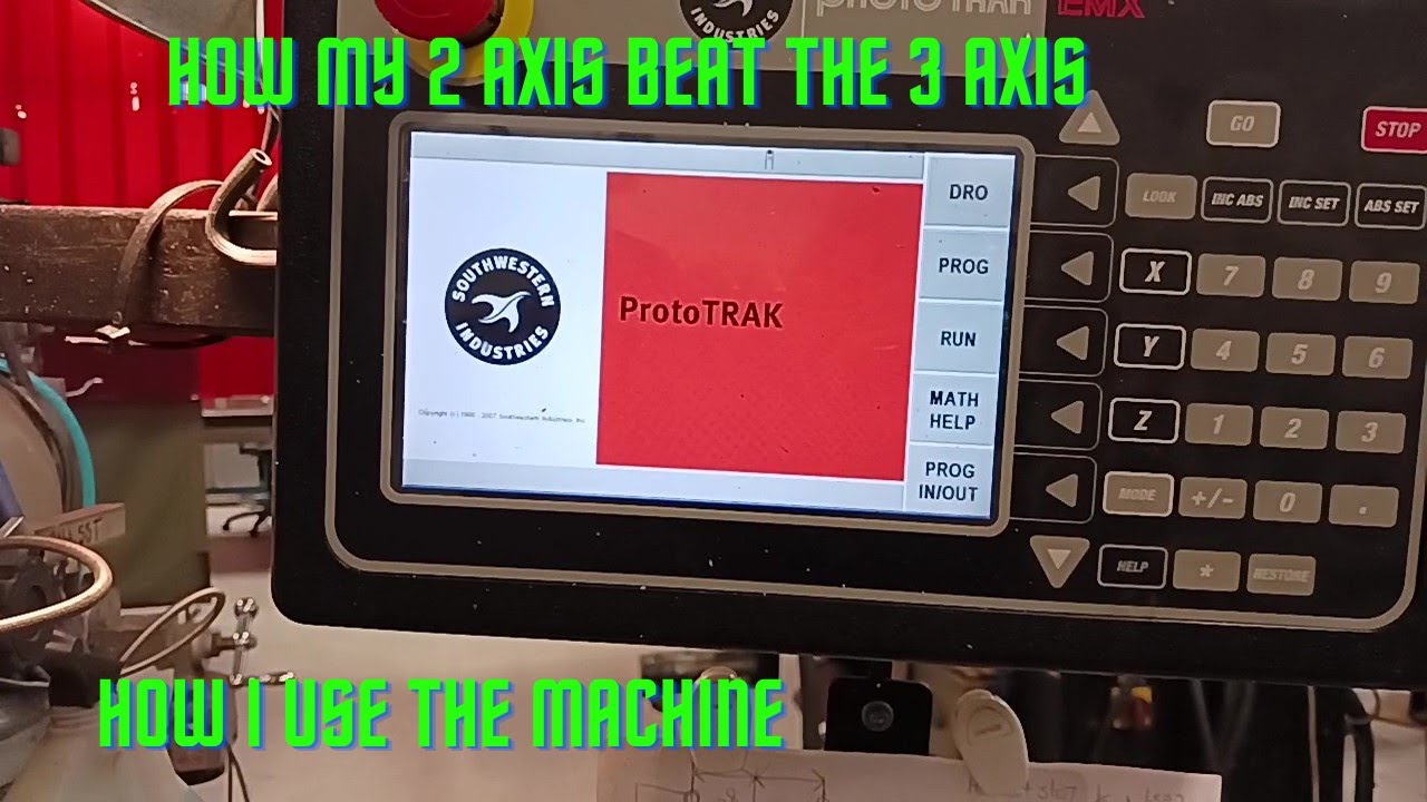 Using Proto TRAK to run a 2 axis mill like a 3 axis. Fast and easy to ...