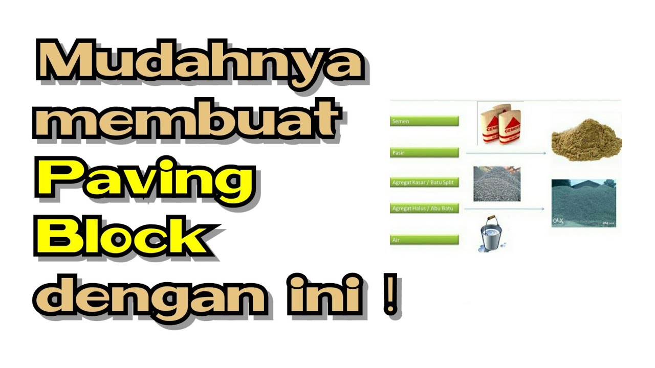 Mengintip pembuatan PAVING BLOCK di pabrik Cilegon, Banten - YouTube
