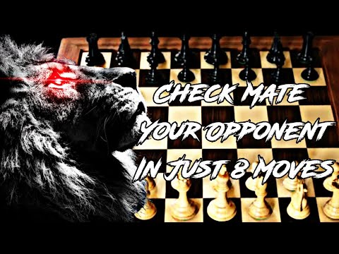 Most Powerful Chess Trick | Check Mate In Just 8 Moves | Surprise Your ...