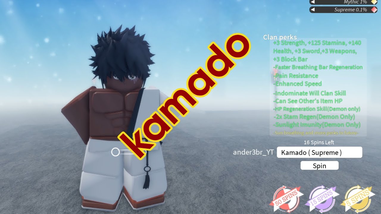 [PROJECT SLAYER] SPINNIG KAMADO CLAN - YouTube