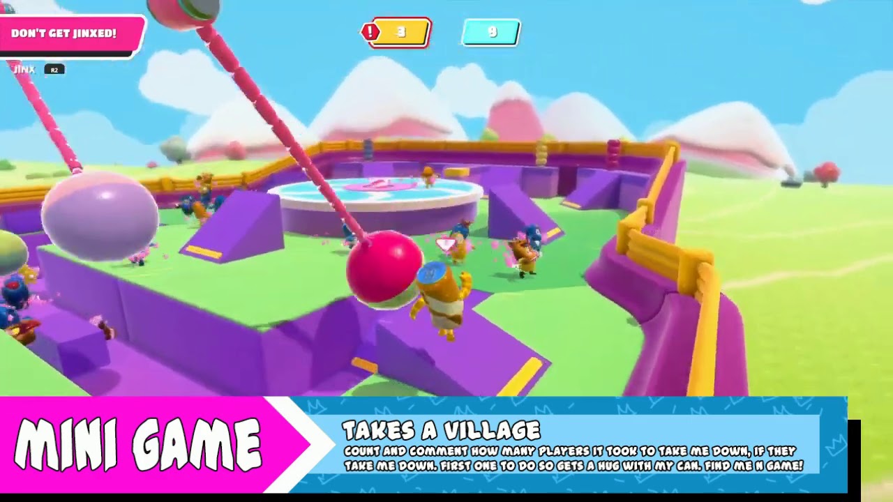 FALL GUYS: MINI GAMES: IT TAKES A VILLAGE - YouTube