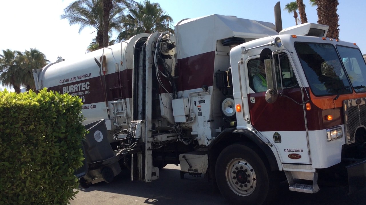 Burrtec Peterbilt 320 Amrep on Recycle - YouTube
