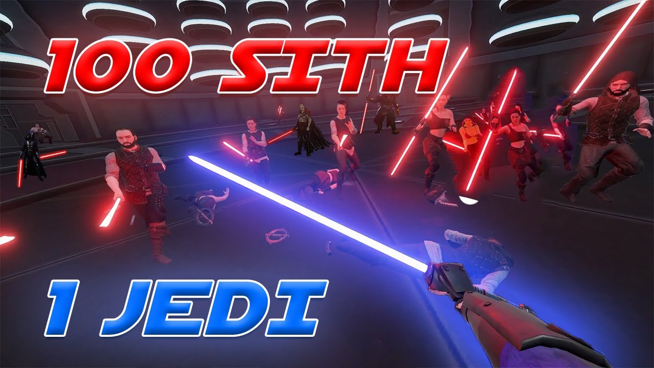 100 SITH vs 1 JEDI In Virtual Reality (Blade & Sorcery) - YouTube