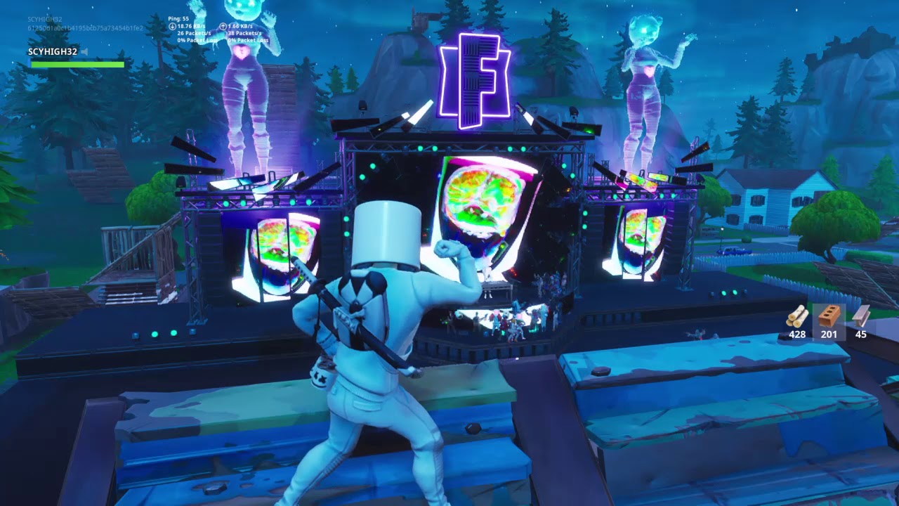 Mellow Fortnite concert - YouTube