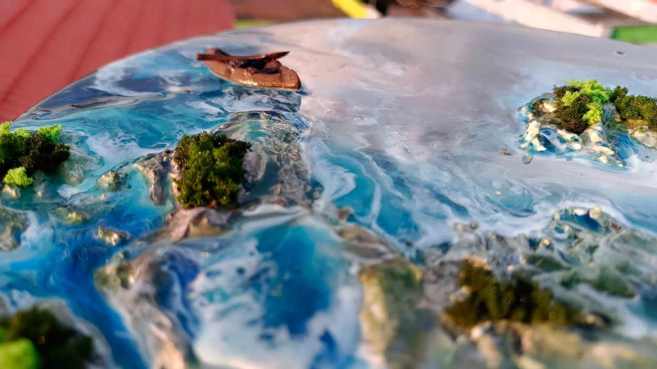 Resin art#Mini boats for my resin ocean landscape - YouTube