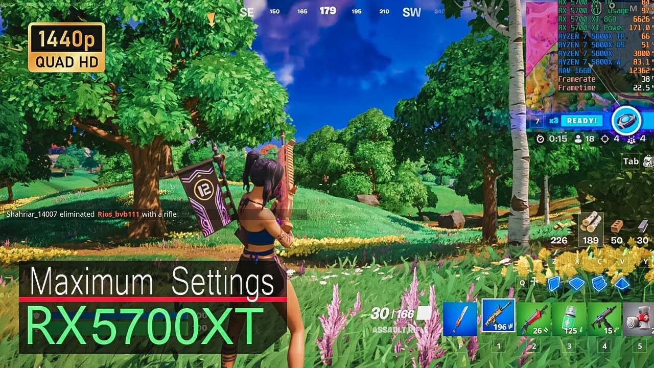 Fortnite : Chapter 4 | RX 5700 XT 8GB ( 1440p Maximum Settings ) - YouTube