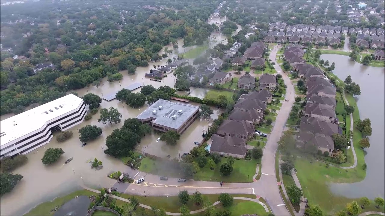 Hurricane Harvey Barker Reservoir 170829 - YouTube
