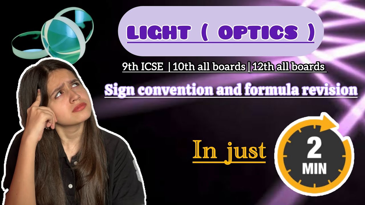 MASTER SIGN CONVENTIONS & MIRROR/LENS 🪞FORMULA IN 2 mins 🚀🕑 Boards 2025 ...