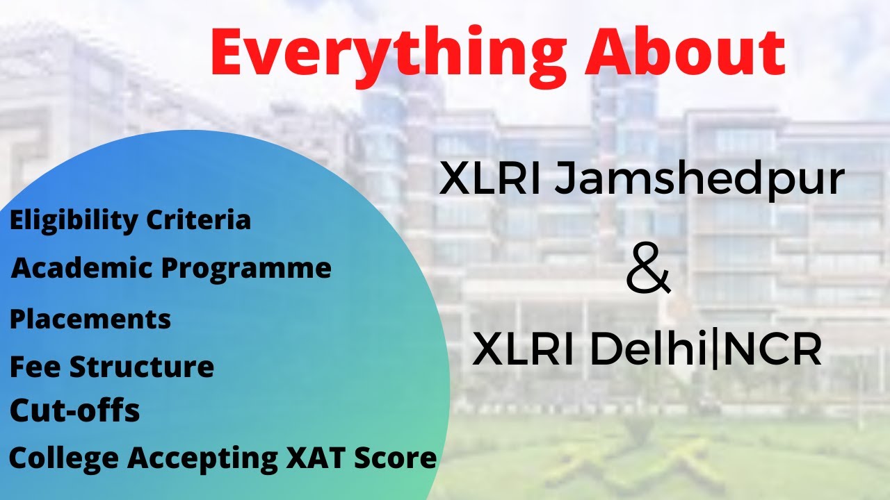 Everything about XLRI |Exam pattern, Admission process, Placements, Cut ...