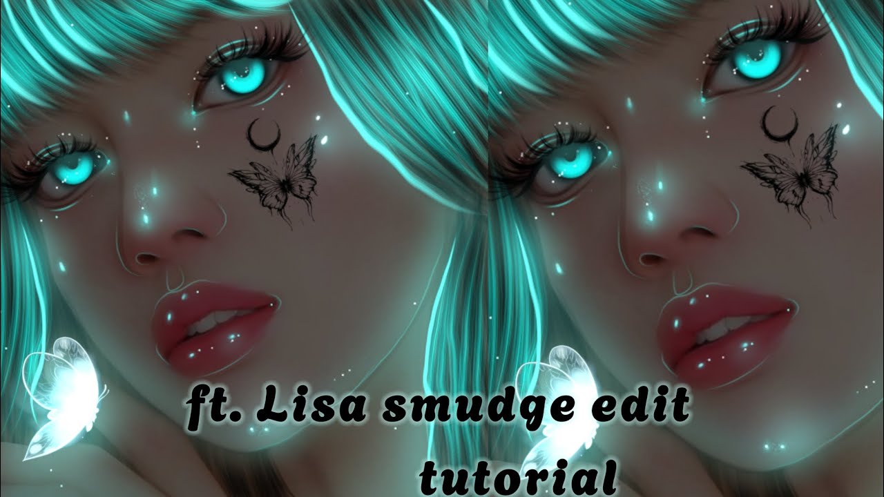 smudge edit tutorial|| ft.lisa || ibis paint x|| blackpink|| glowing smudge edit tutorial ...