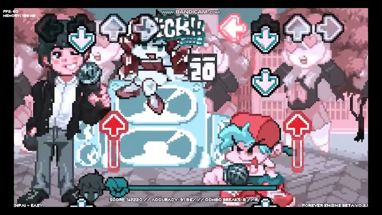 FNF Crystal Senpai Easy Fanmade Chart - YouTube