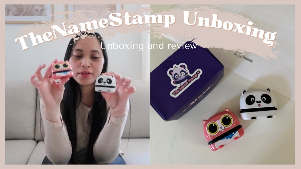 UNBOXING AND REVIEW | Personalize Name Stamp On Kid's Clothes ...