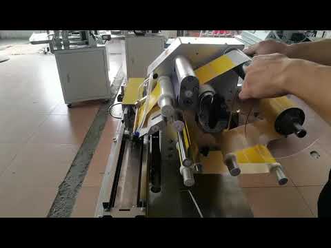 How to thread label for flag tagging machine - YouTube