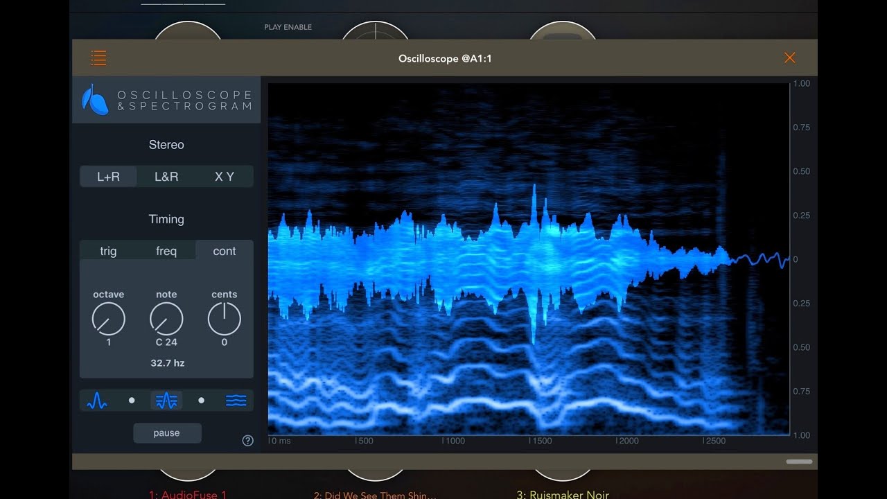 Oscilloscope And Spectrogram Analyzer Audio Unit Demo With Practical Uses For Ios Youtube