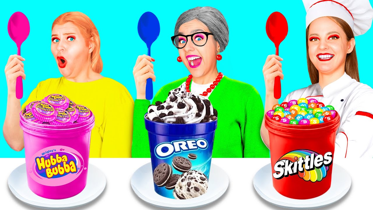 Me vs Grandma Cooking Challenge | Crazy Challenge by Funny Funny - YouTube