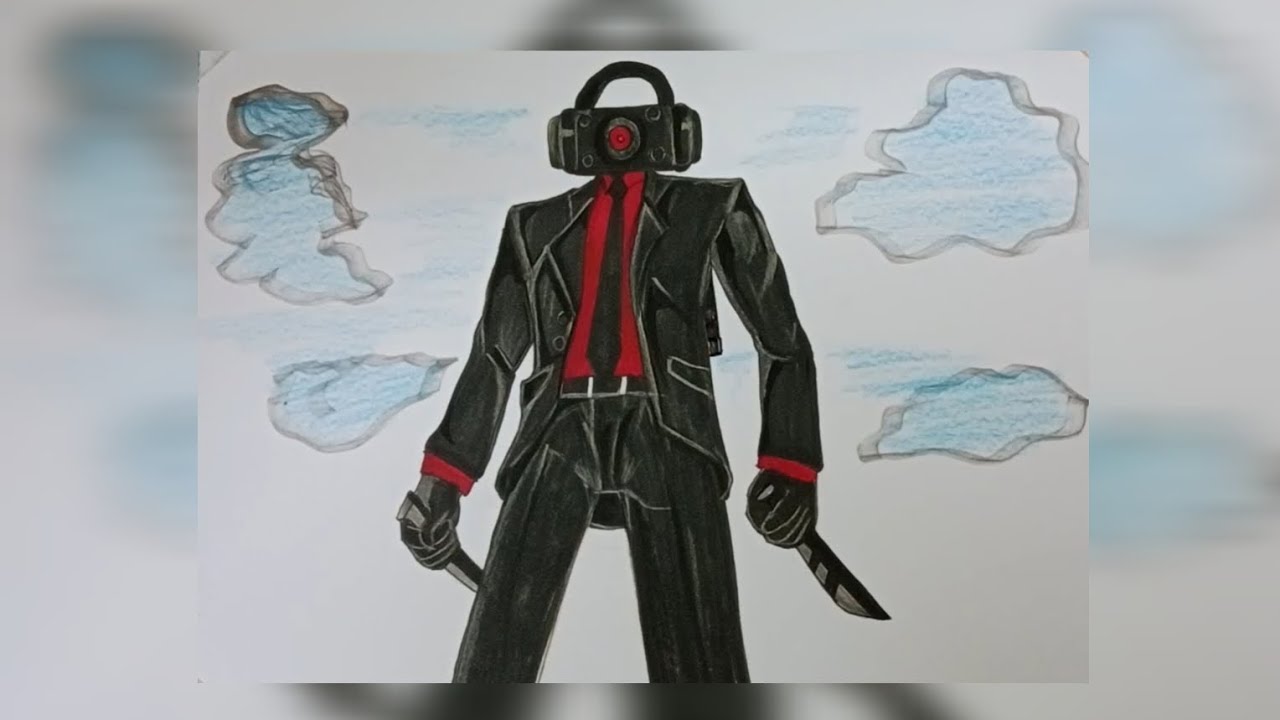 how to draw speakerman skibiditoilet ep63 - YouTube