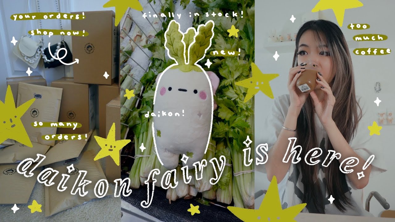 MY PLUSHIES ARE HERE 🥬 Daikon Fairy UNBOXING and Packing! + RISD Craft Announcement | Tiffany ...