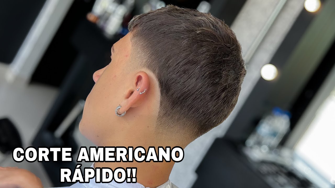 COMO FAZER CORTE AMERICANO RÁPIDO E FÁCIL!! - YouTube