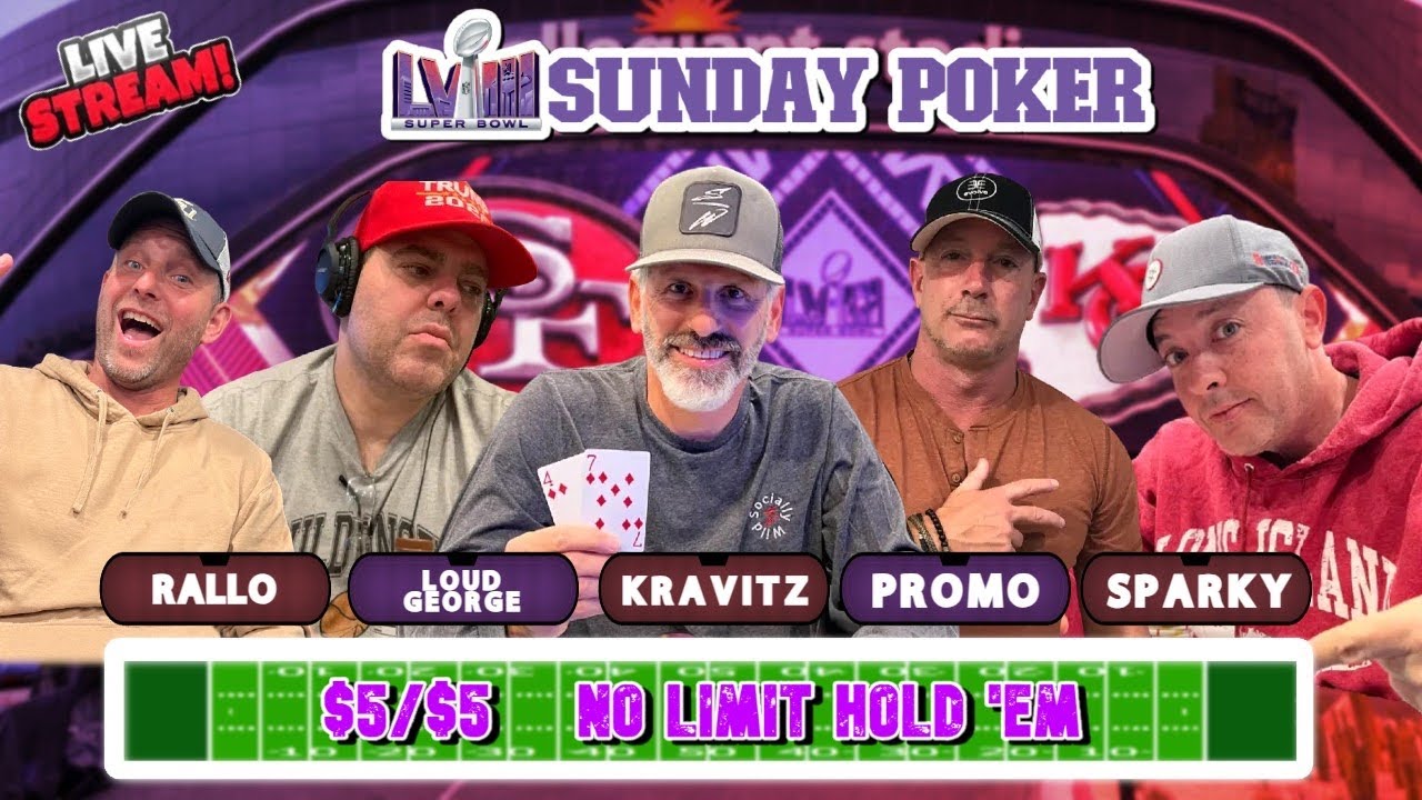 Superbowl Sunday Special Poker Game Edition - YouTube