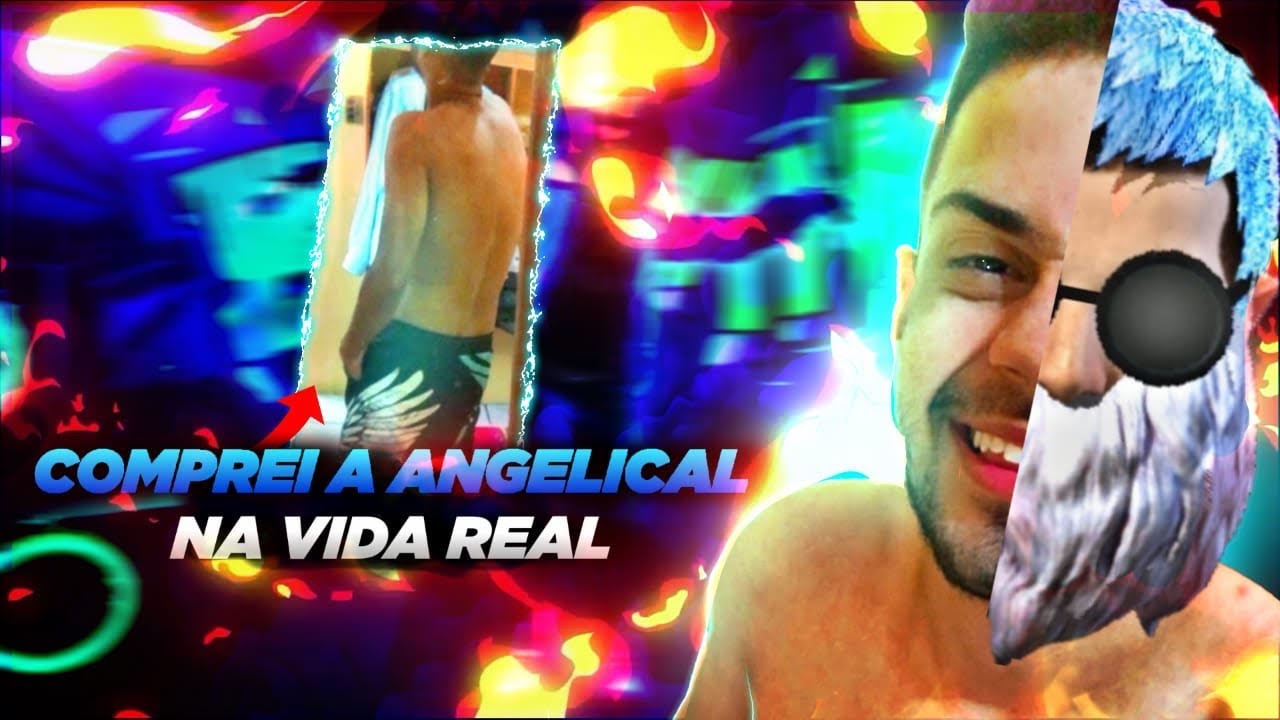 PEGUEI A CALÇA ANGELICAL? NA VIDA REAL FREEFIRE. - YouTube