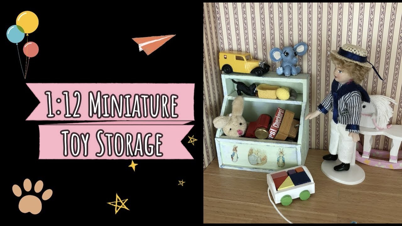 1:12 Miniature Toy Storage (Spielzeugkisten) - YouTube