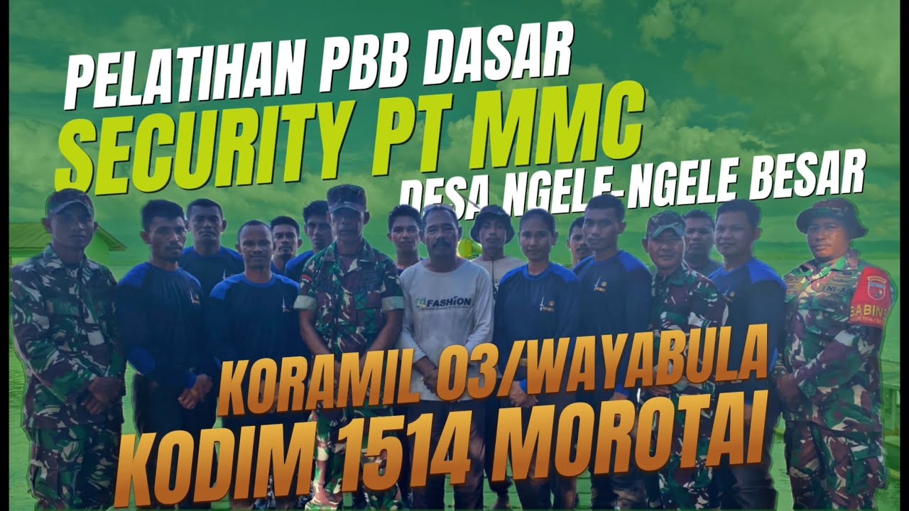 PELATIHAN PBB DASAR ANGGOTA SECURITY PT. MMC - YouTube