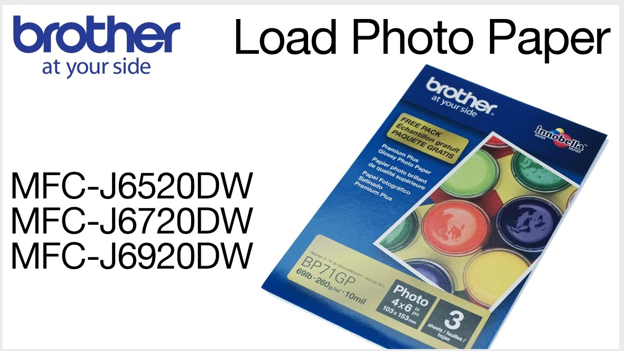 Loading Photo Paper Into The Brother MFCJ6920DW YouTube loading-photo-paper-into-the-brother-mfcj6920dw-youtube