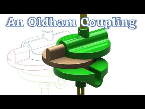 NX Animation Designer; Oldham coupling; 올덤 커플링; 평행한 편심축에 회전운동을 전달하는 ...
