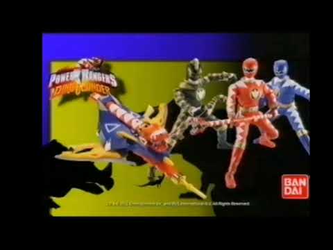 UK Bandai Power Rangers Dino thunder Toy commercials