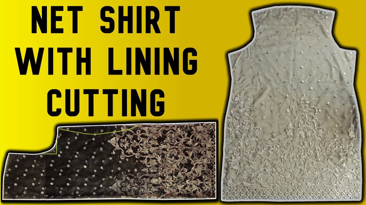 Net Shirt with Lining Cutting | Simple and Easy Method - YouTube